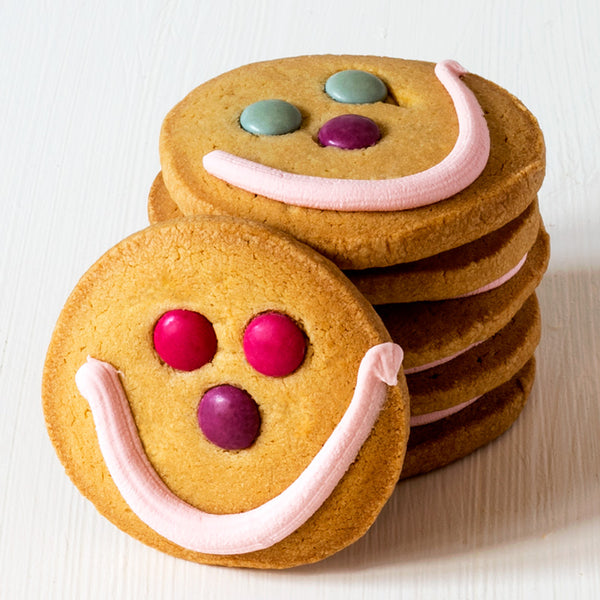 Kids Smiley Shortbread (pack of 6 biscuits) – Gumnut Biscuits & Chocolates